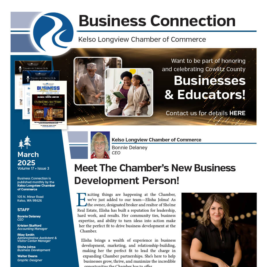 Your Latest Business Connection Newsletter is Here! - Kelso Longview ...