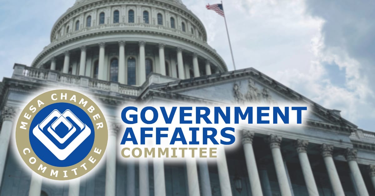 Government Affairs: January 2025 Meeting - Mesa Chamber of Commerce