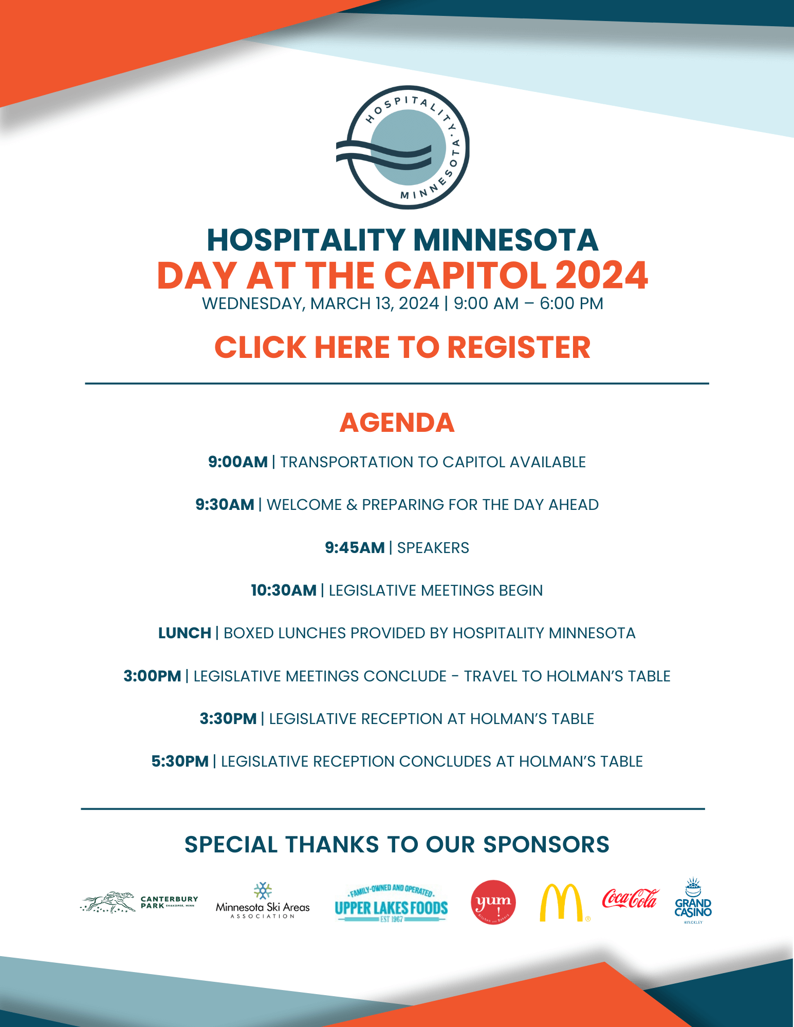 DAY AT THE CAPITOL - Hospitality Minnesota