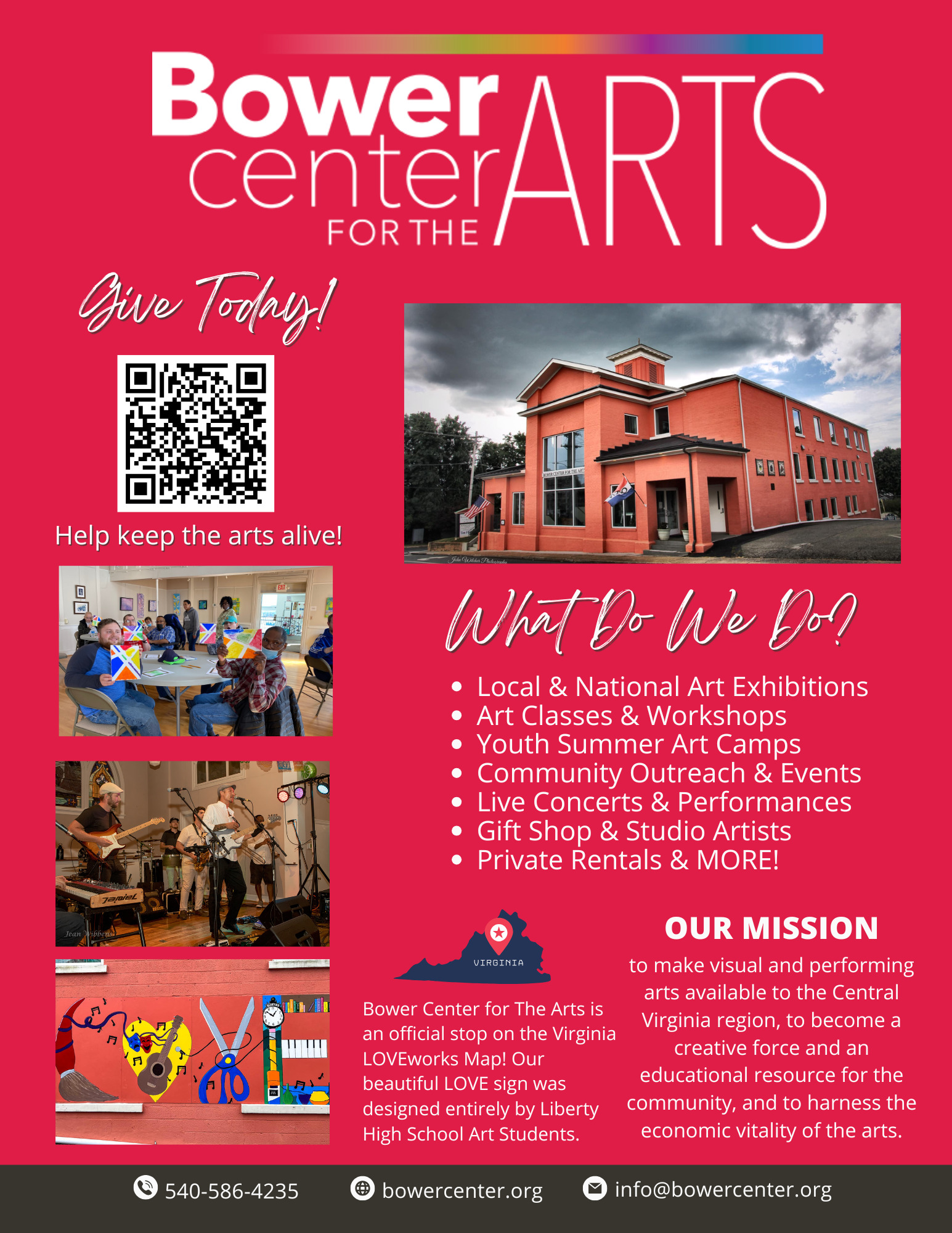 Help Us Keep the Arts Thriving at Bower Center - Bower Center for the Arts