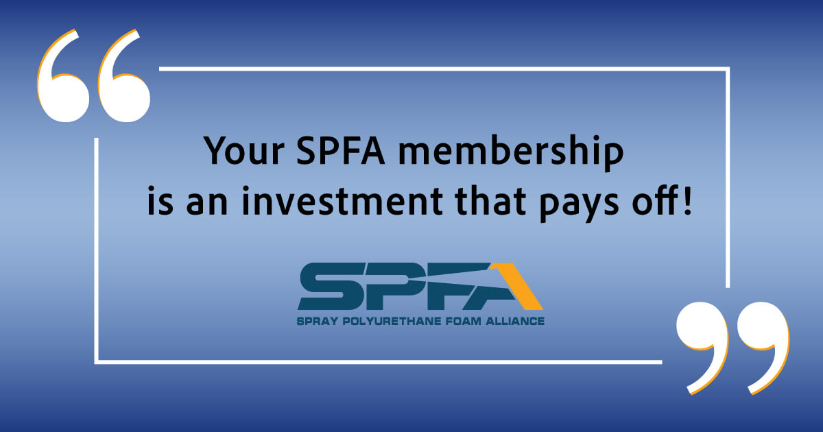 Discounts for SPFA Members - Spray Polyurethane Foam Alliance