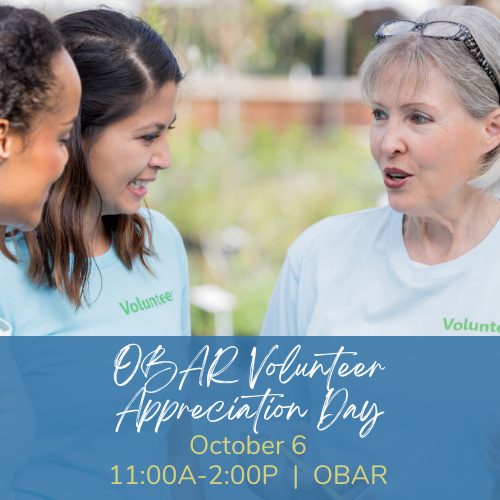 OBAR Volunteer Appreciation Day - Party in the Parking Lot! - Outer ...