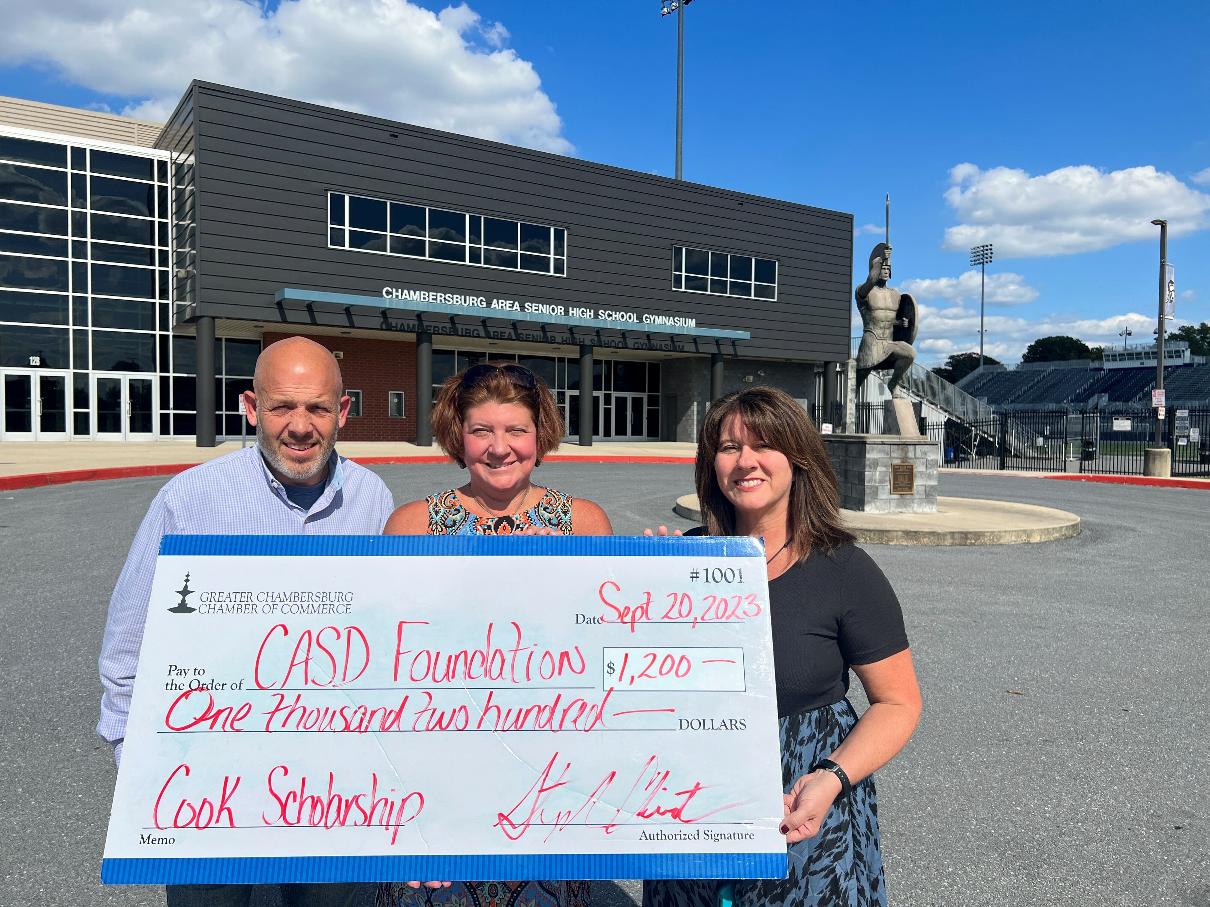 Chambersburg Chamber Donates $1,200 to CASD Foundation - Cumberland ...