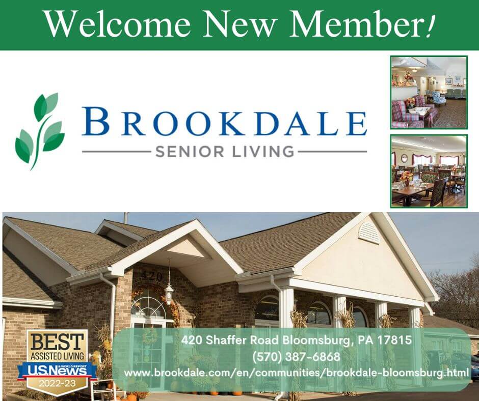 Welcome New Member - Brookdale Bloomsburg Senior Living - Columbia ...