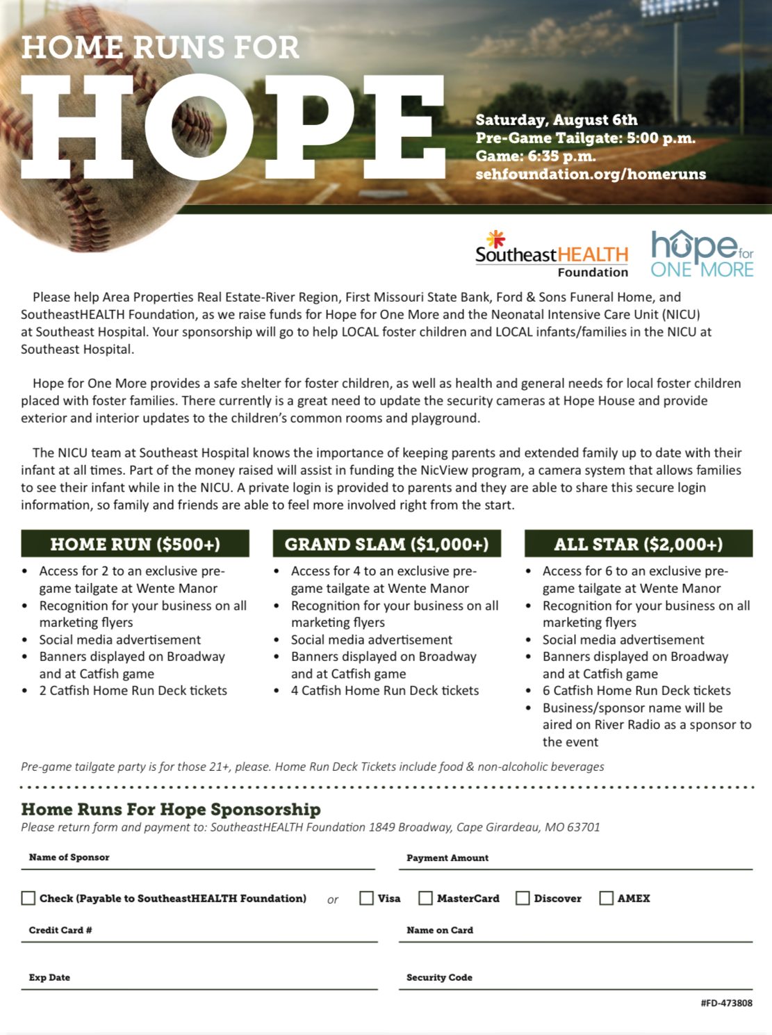 Home Runs for Hope - Cape Girardeau Area Chamber of Commerce