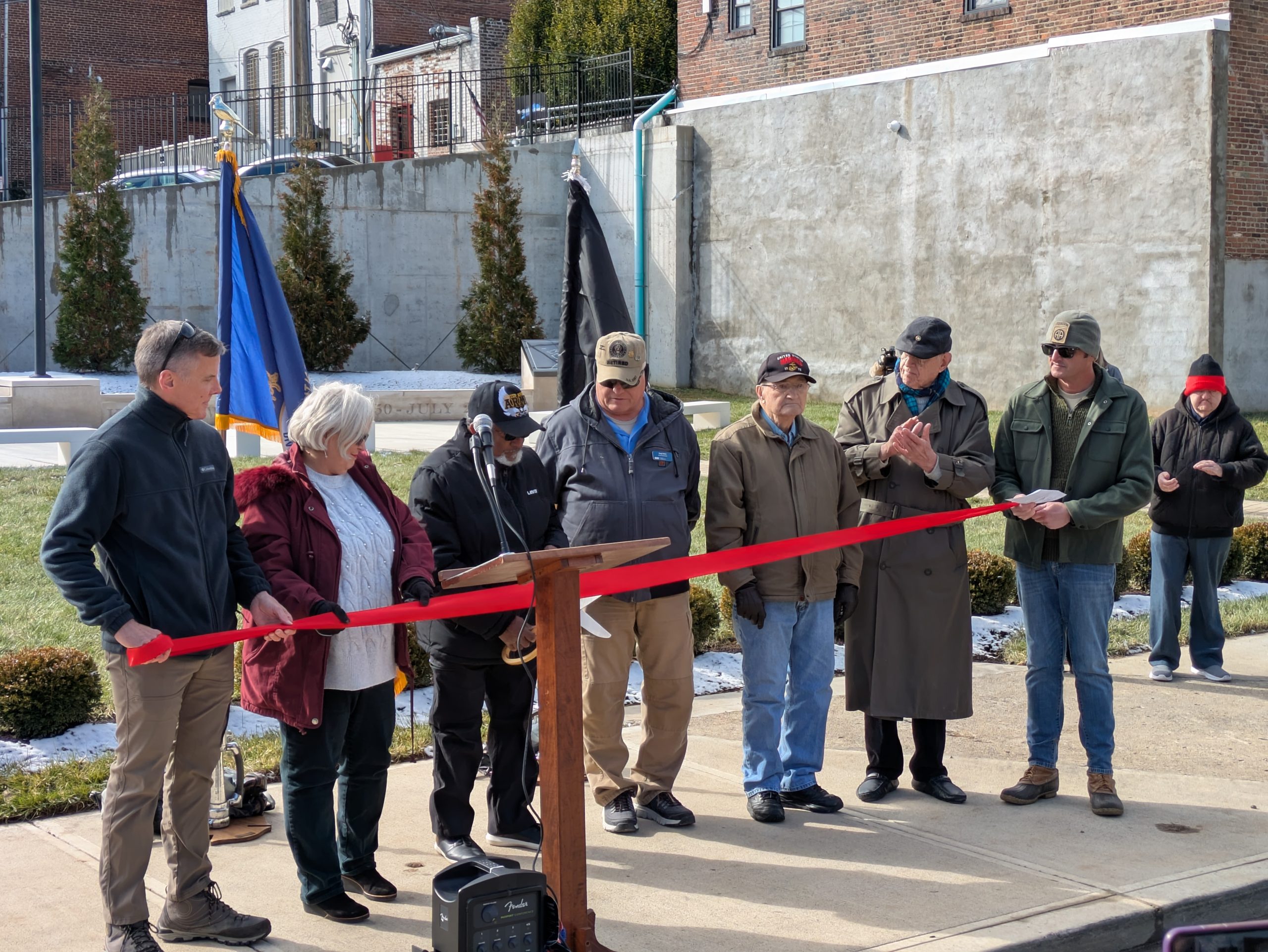 World War II and Korean Veterans' Memorial Ribbon Cutting - Winchester ...