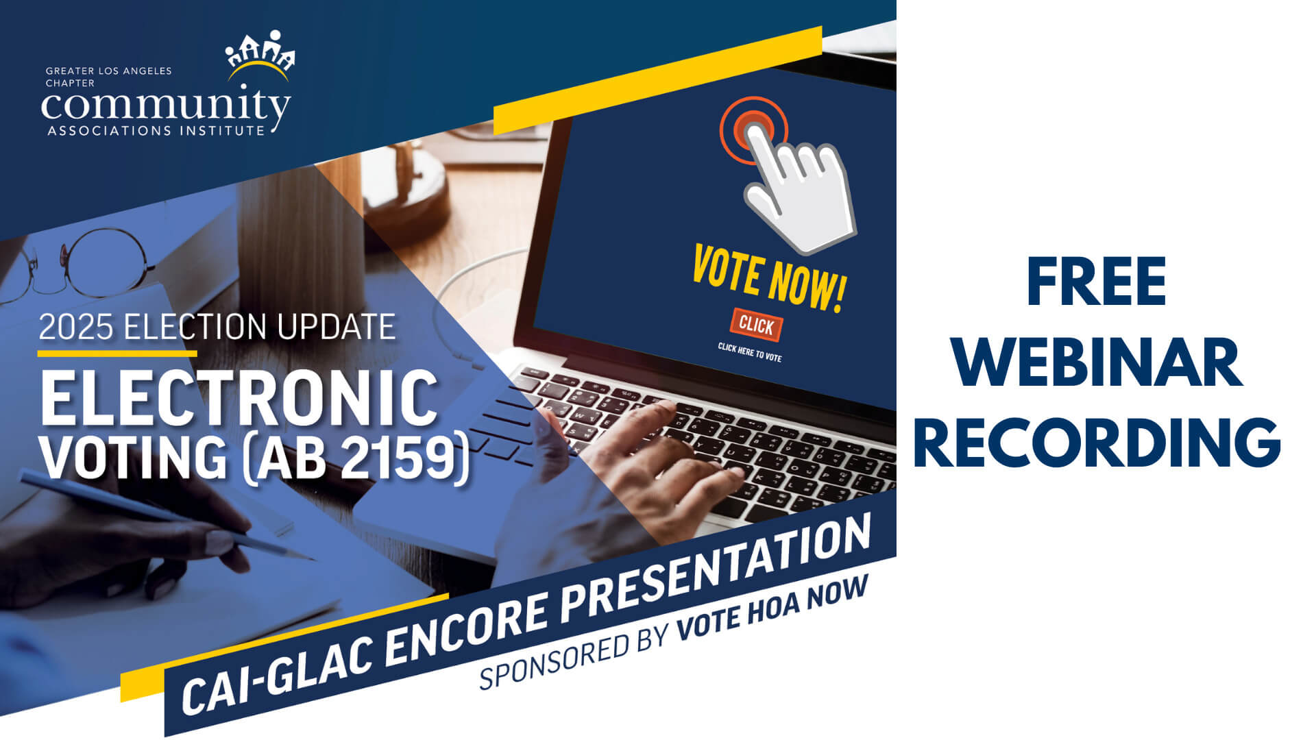 Webinar Recording: 2025 Election Update - Electronic Voting (AB 2159 ...