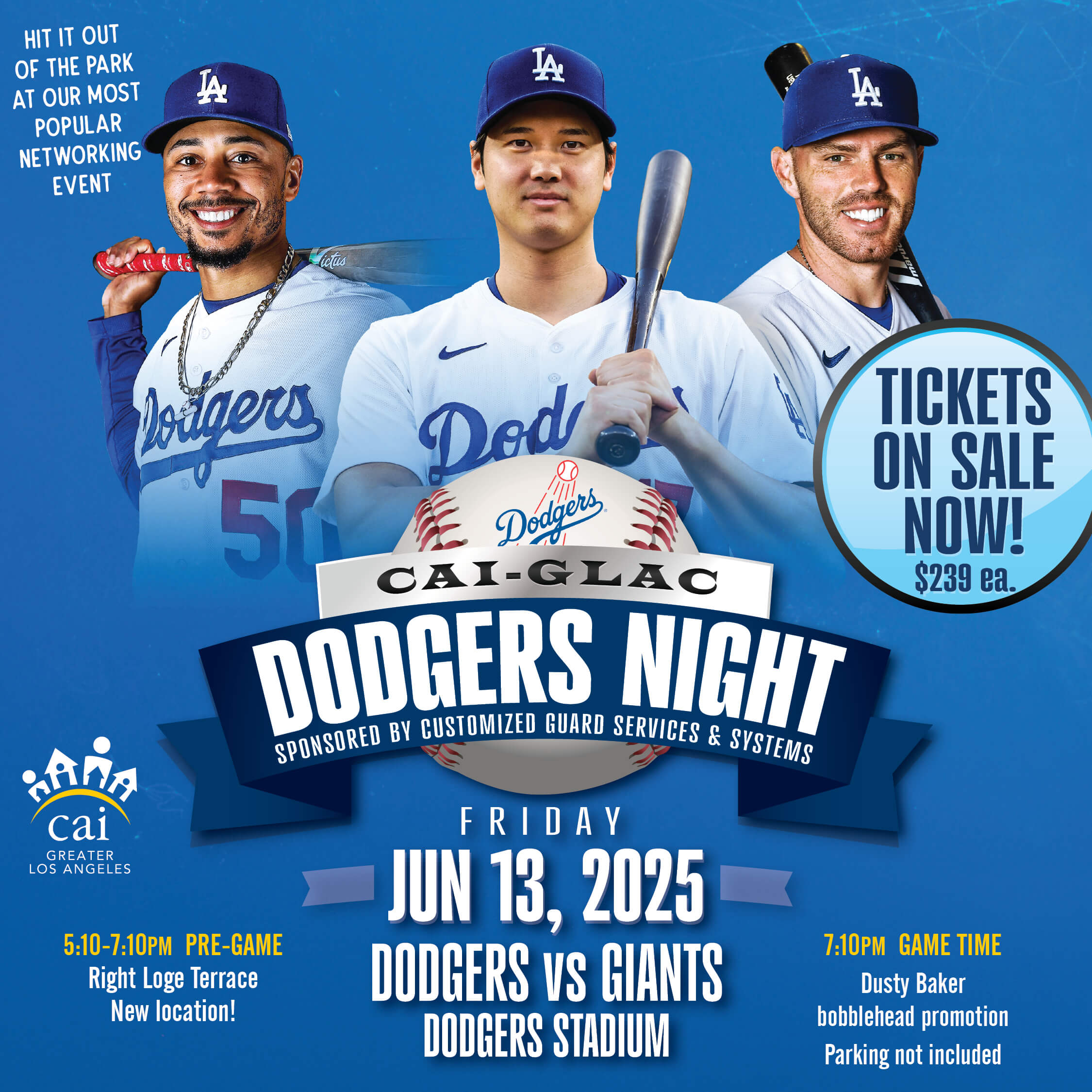 CAI- GLAC Dodgers Night 2025: Attendee Info - Community Associations ...