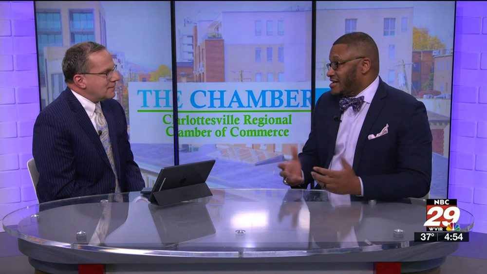 Eric Mayberry on NBC29 - Charlottesville Regional Chamber of Commerce