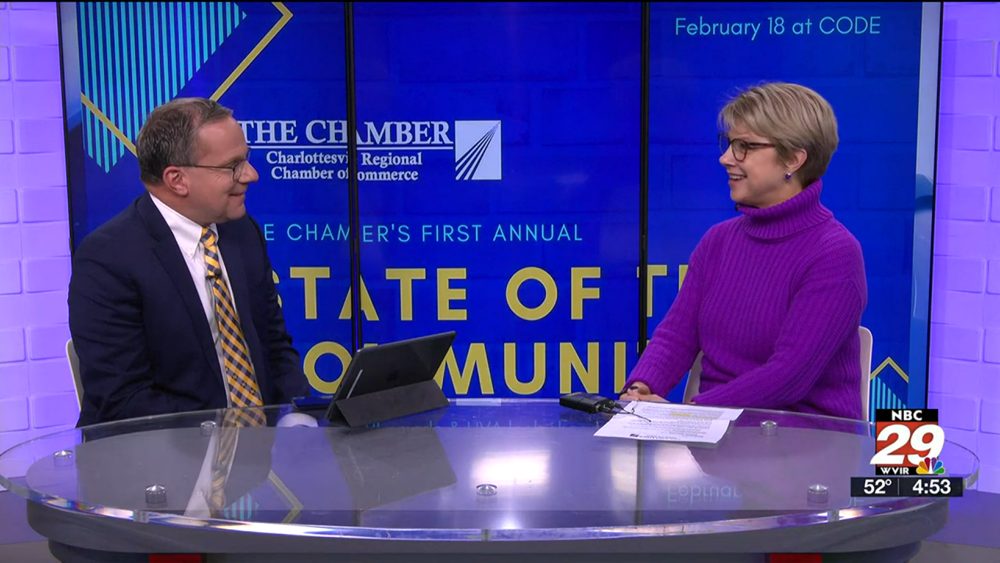 Elizabeth Cromwell on NBC29 - Charlottesville Regional Chamber of Commerce