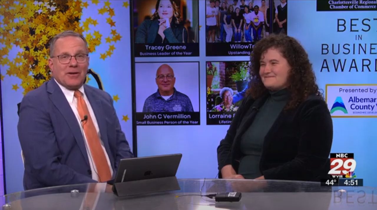 Kendall Bills on NBC29 - Charlottesville Regional Chamber of Commerce