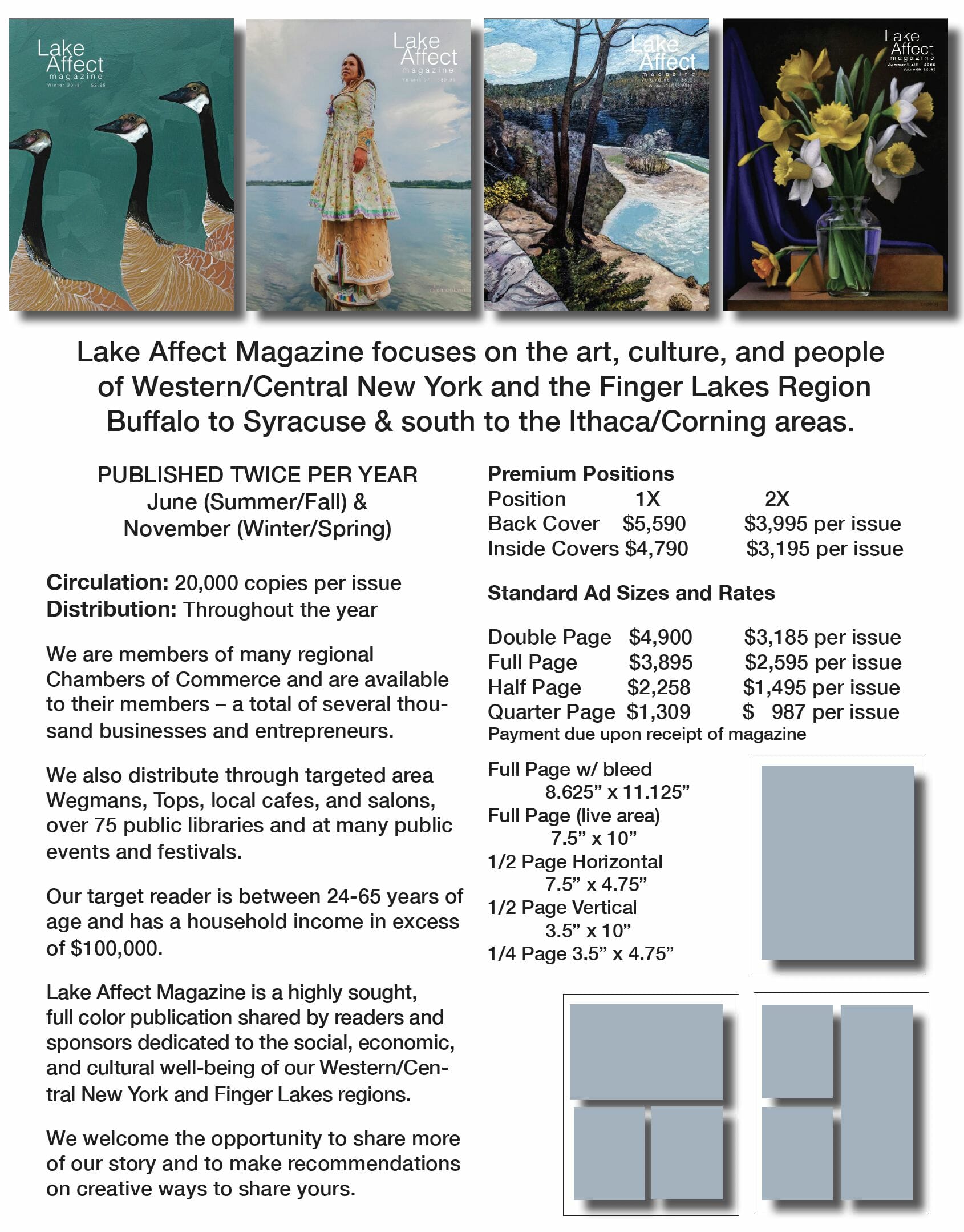 Lake Affect Magazine offers Member VIP rate - 25% off Ads in Winter ...