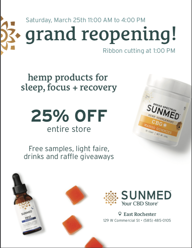Your CBD Store in East Rochester Announces Grand Re-opening - Greater ...
