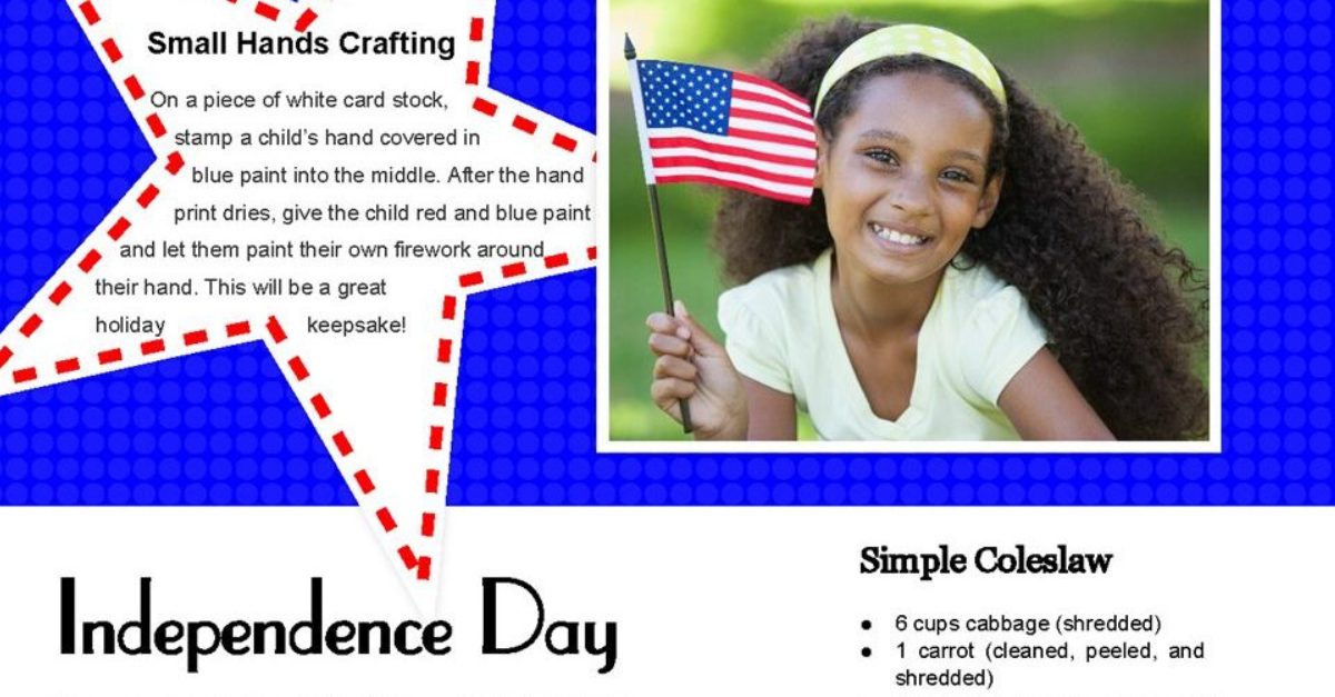 Independence Day Resources and Ideas for CACFP Childcare Sites