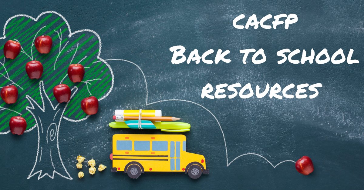 8 CACFP Resources for Back to School PLUS a Year of Posters