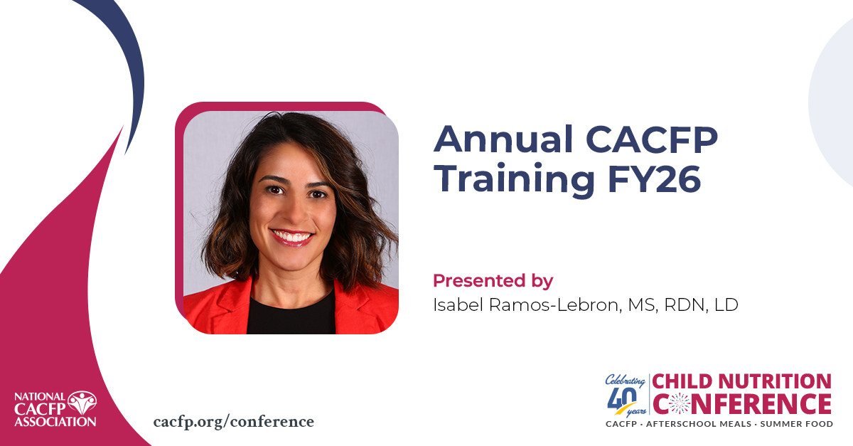 Annual CACFP Training FY26 - National CACFP Sponsors Association
