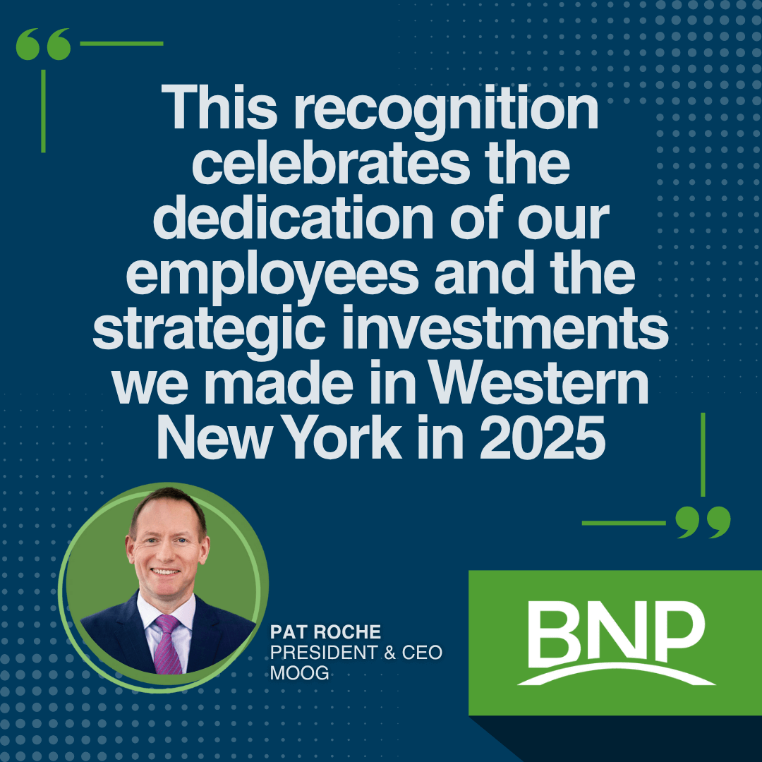 Moog Inc. named 2025 Business of the Year - Buffalo Niagara Partnership