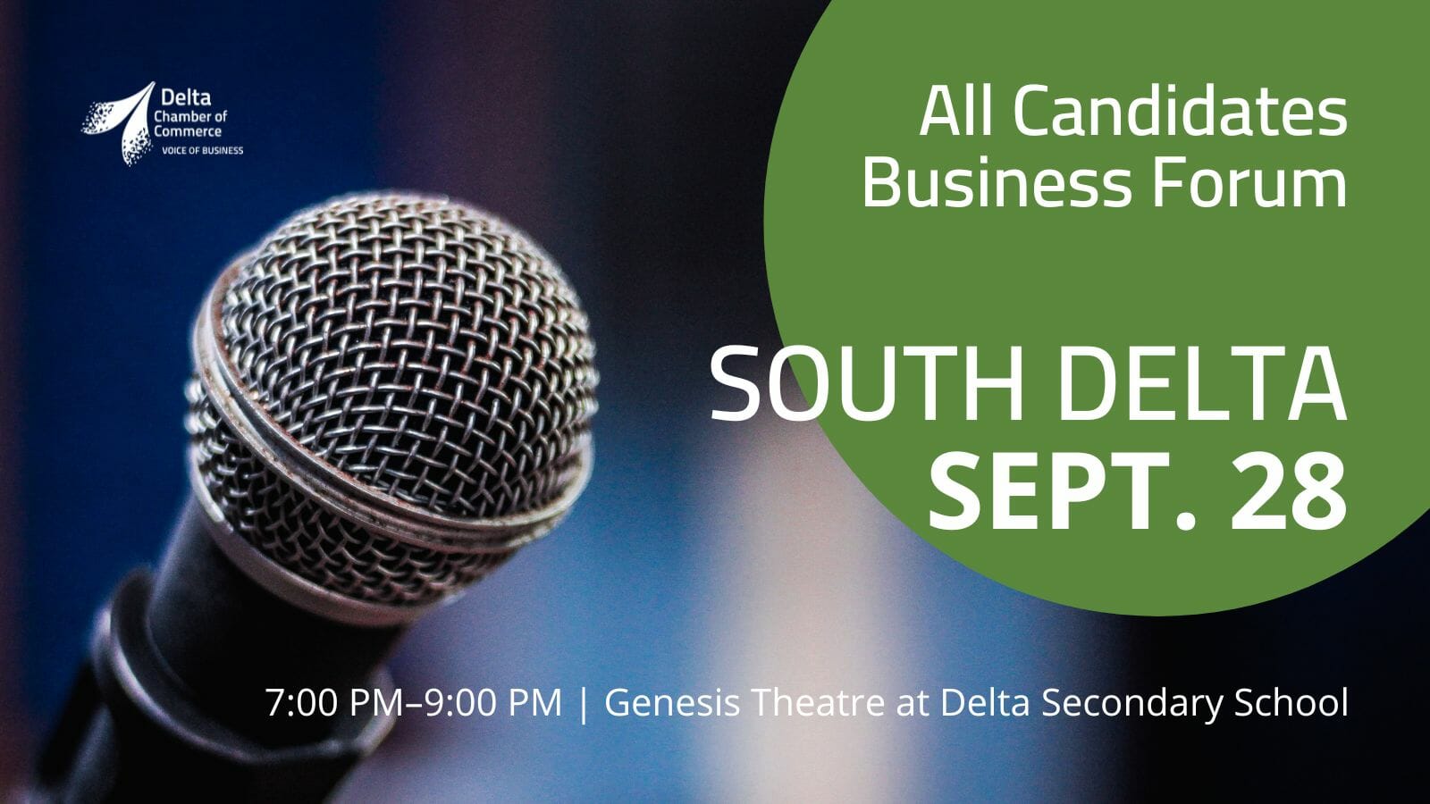 2022 Delta All-Candidates Business Forums - Delta Chamber of Commerce - BC