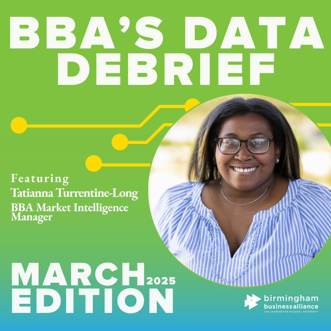 BBA Data Debrief - March 2025 - Birmingham Business Alliance
