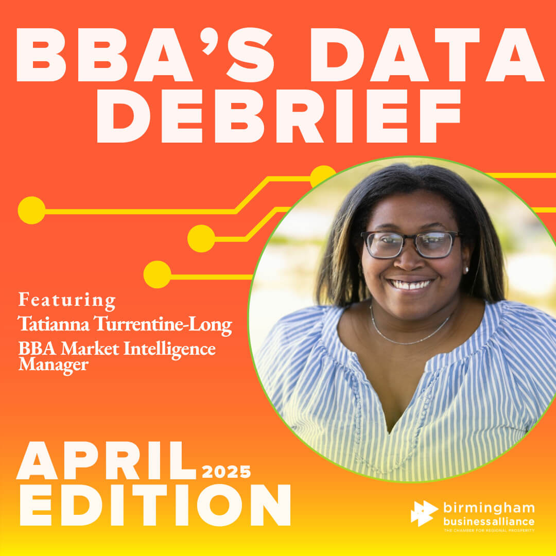 BBA Data Debrief - April 2025 - Birmingham Business Alliance