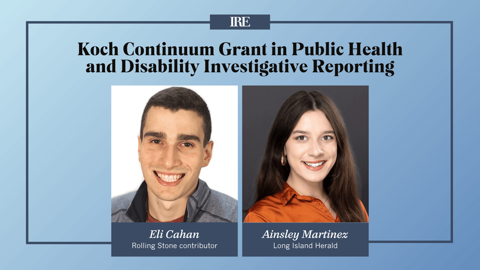 Two journalists selected for IRE Koch Continuum Grant - Investigative ...