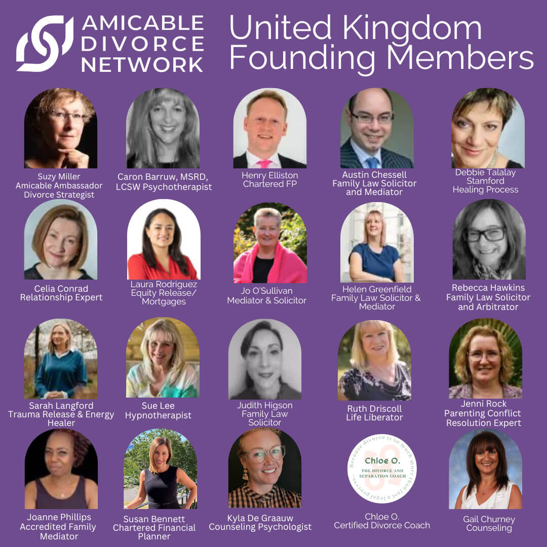 Amicable Divorce Network's Founding Members for the United Kingdom