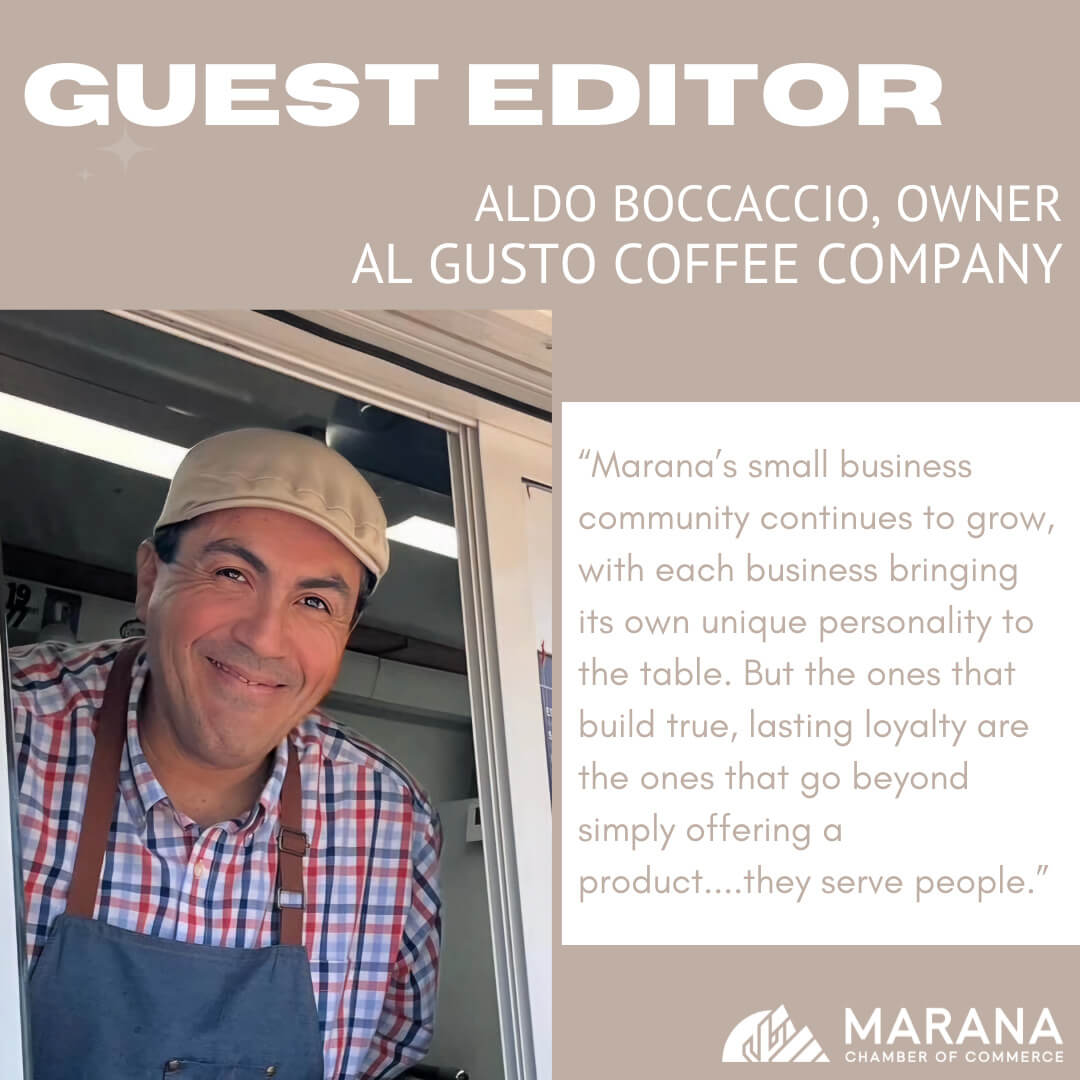 Aldo Boccaccio, Owner Al Gusto Coffee Company - Marana Chamber of Commerce