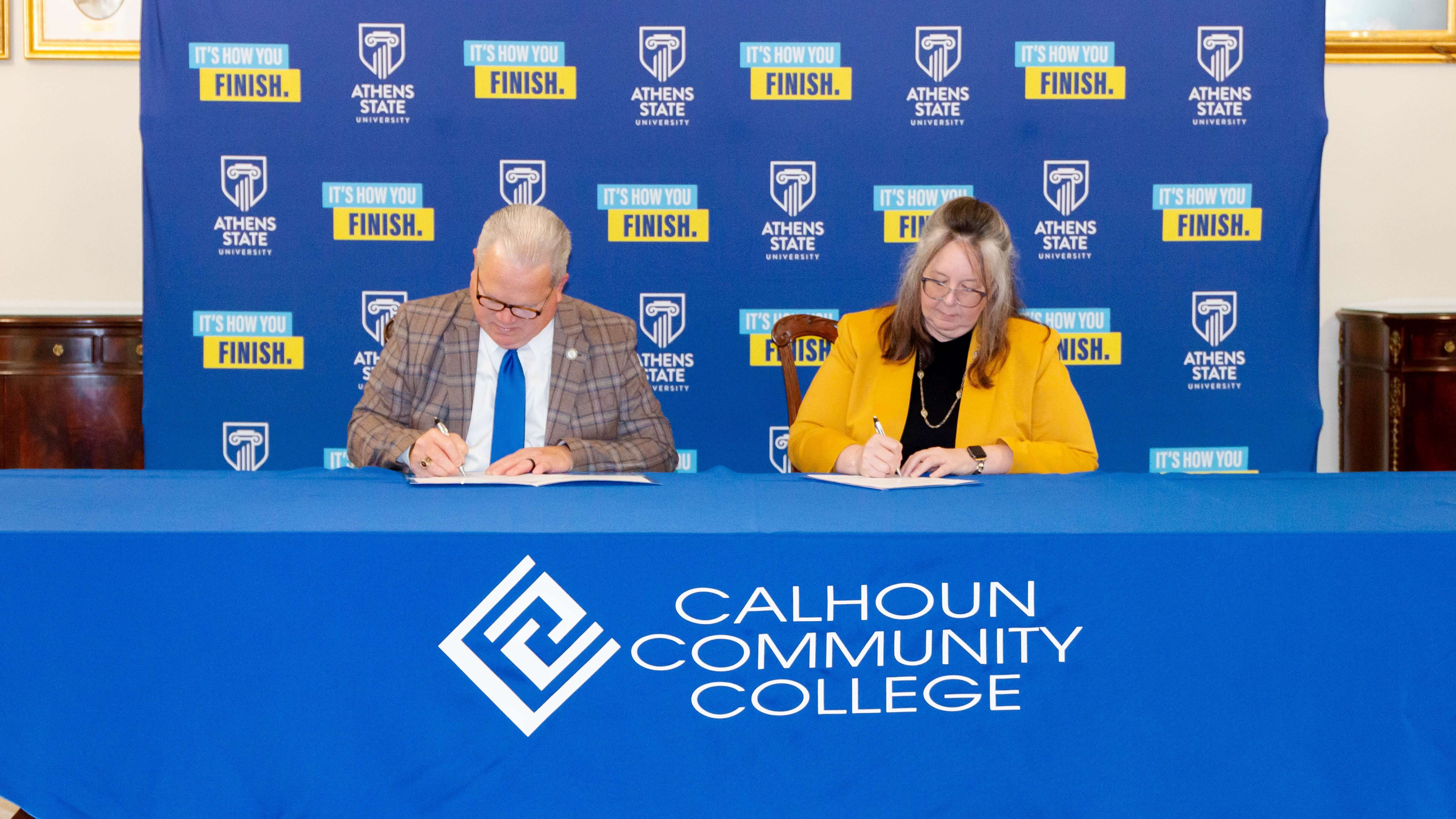 Calhoun and Athens State Sign Learning Assessment Memorandum of ...