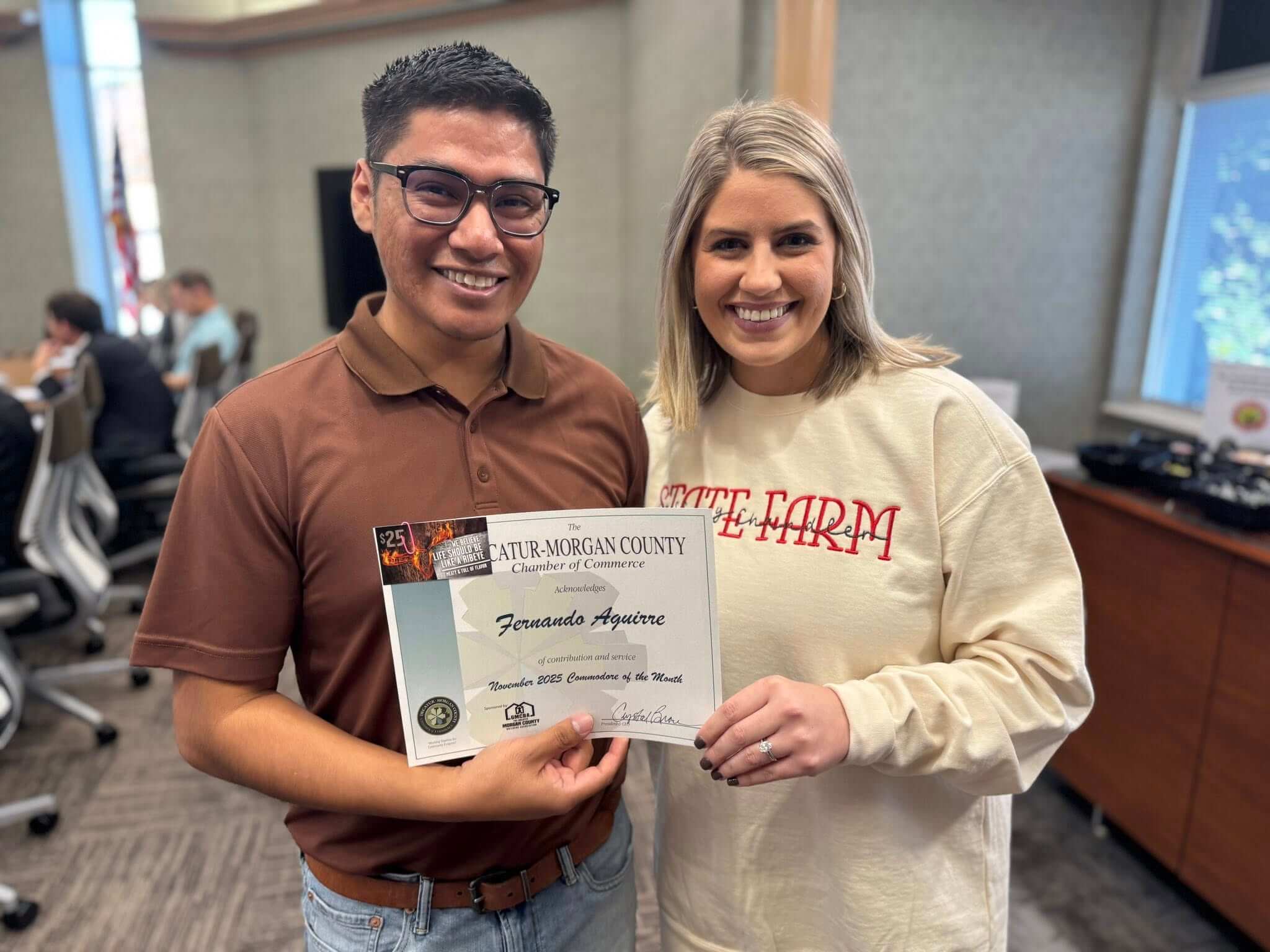 Fernando Aguirre Named Commodore of the Month for November - Decatur ...