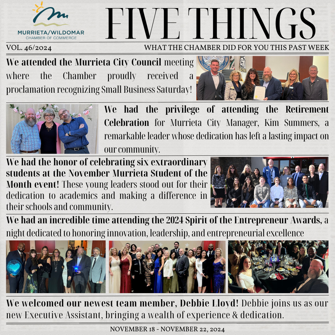 Five Things The Chamber Did For Your Business: November 18 - November ...