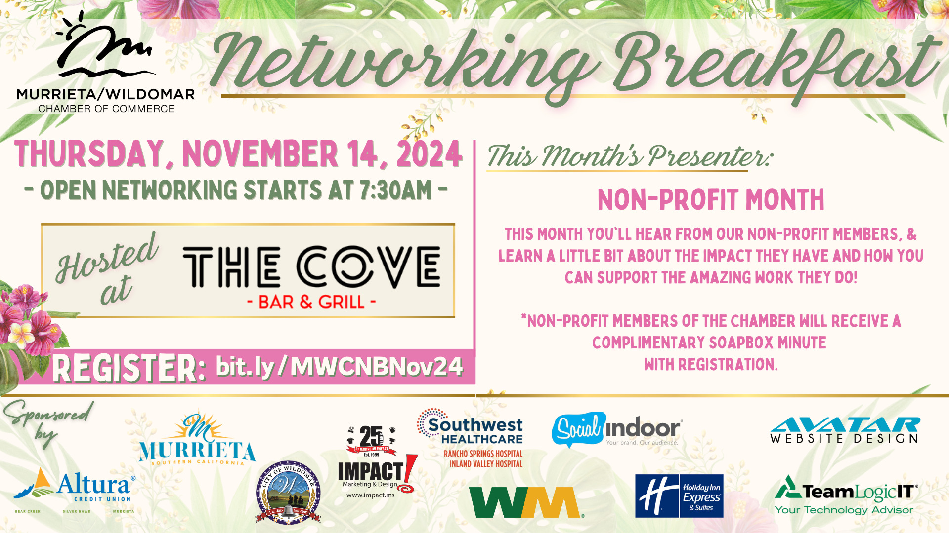 Why You Should Attend Our November Networking Breakfast - Murrieta/Wildomar Chamber of Commerce
