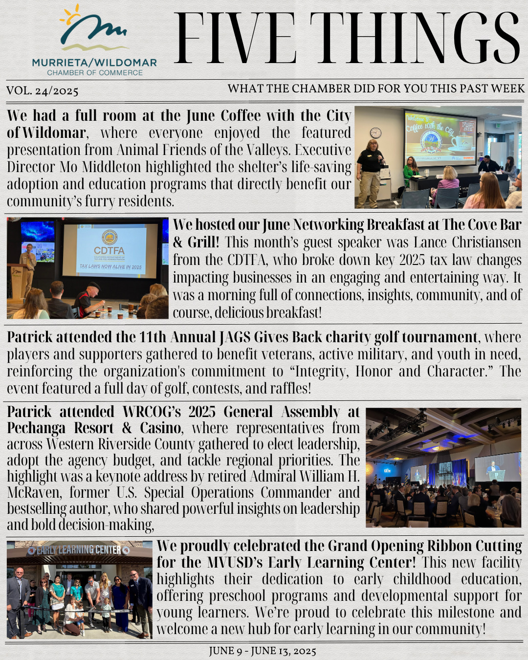 Five Things The Chamber Did For Your Business: June 9 - June 13, 2025 ...