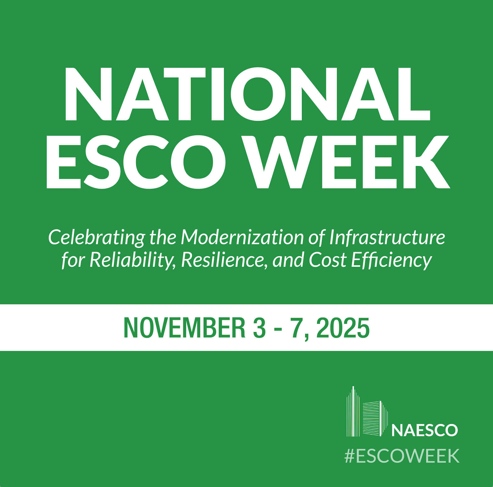 National ESCO Week Celebrates Modernizing Infrastructure for ...