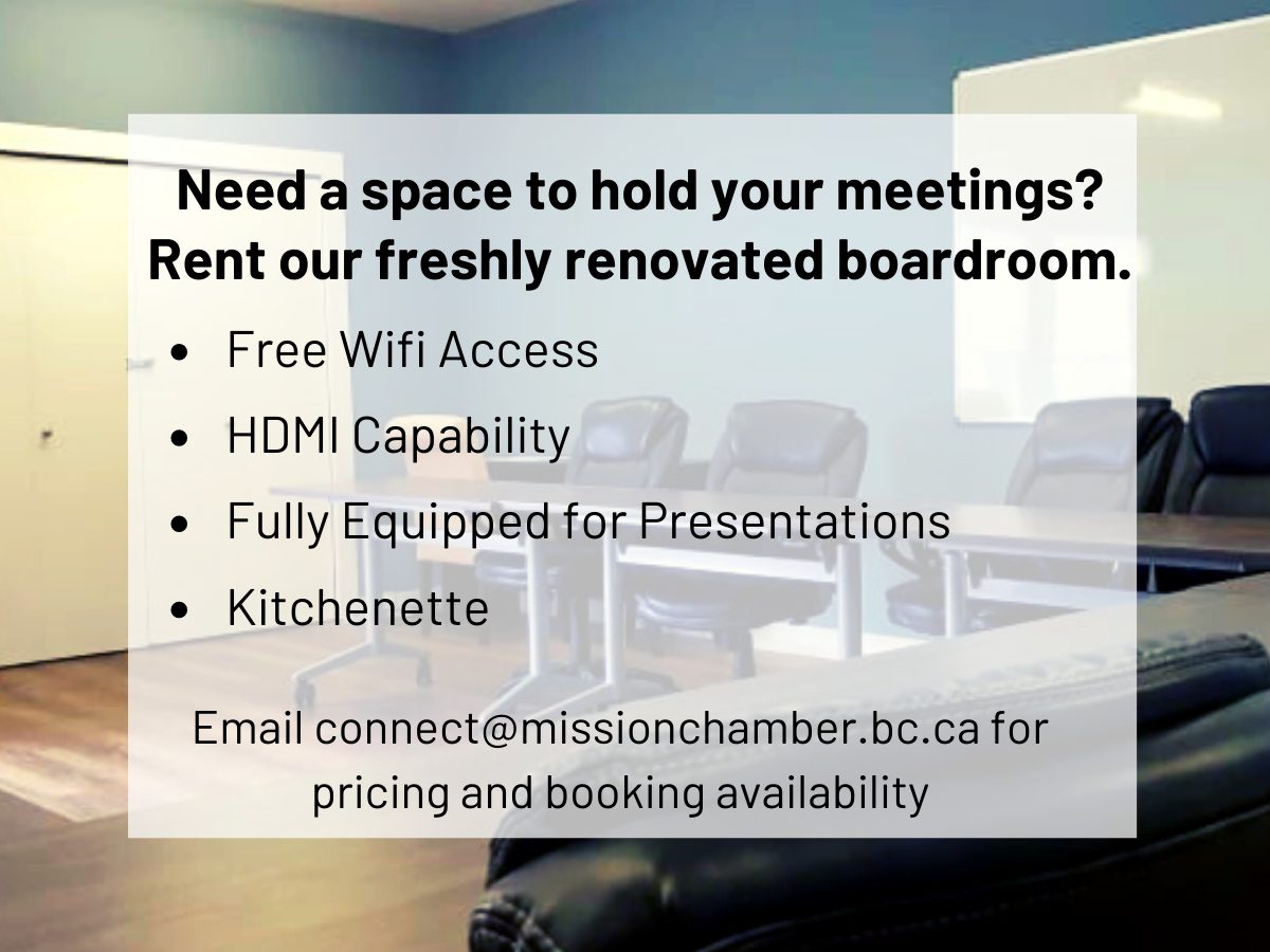 Boardroom Rental - Mission Regional Chamber of Commerce
