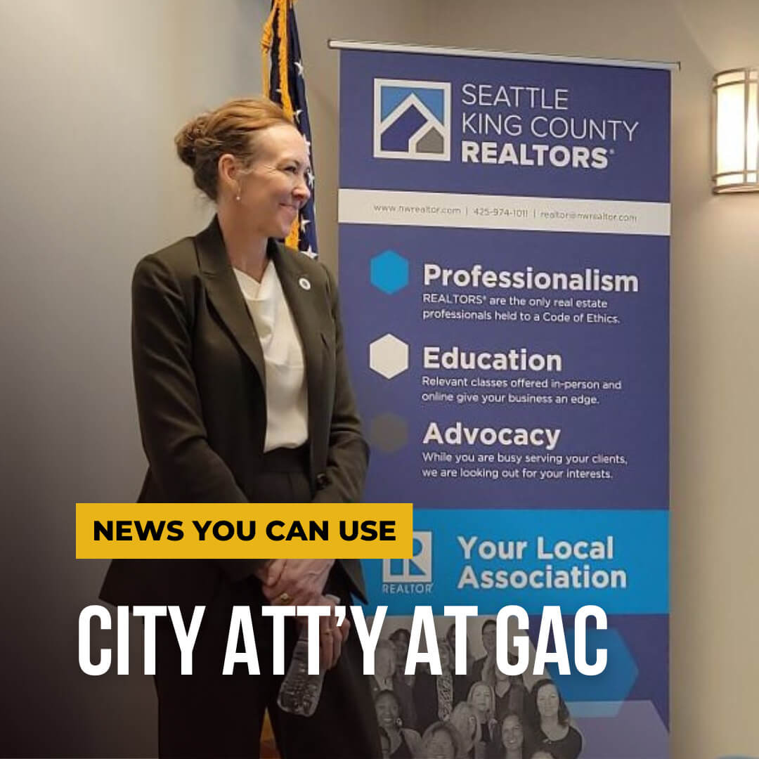Seattle City Attorney briefs REALTORS® on role and accomplishments ...